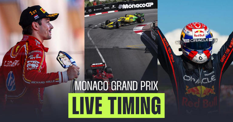 F1 live timing: Follow the latest updates from the Monaco Grand Prix