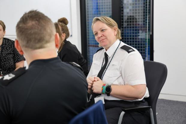 Police officers learn sign language to help communicate with deaf people