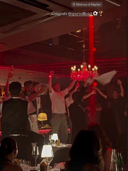 The Tottenham party goes on! Spurs stars continue to celebrate Europa ...