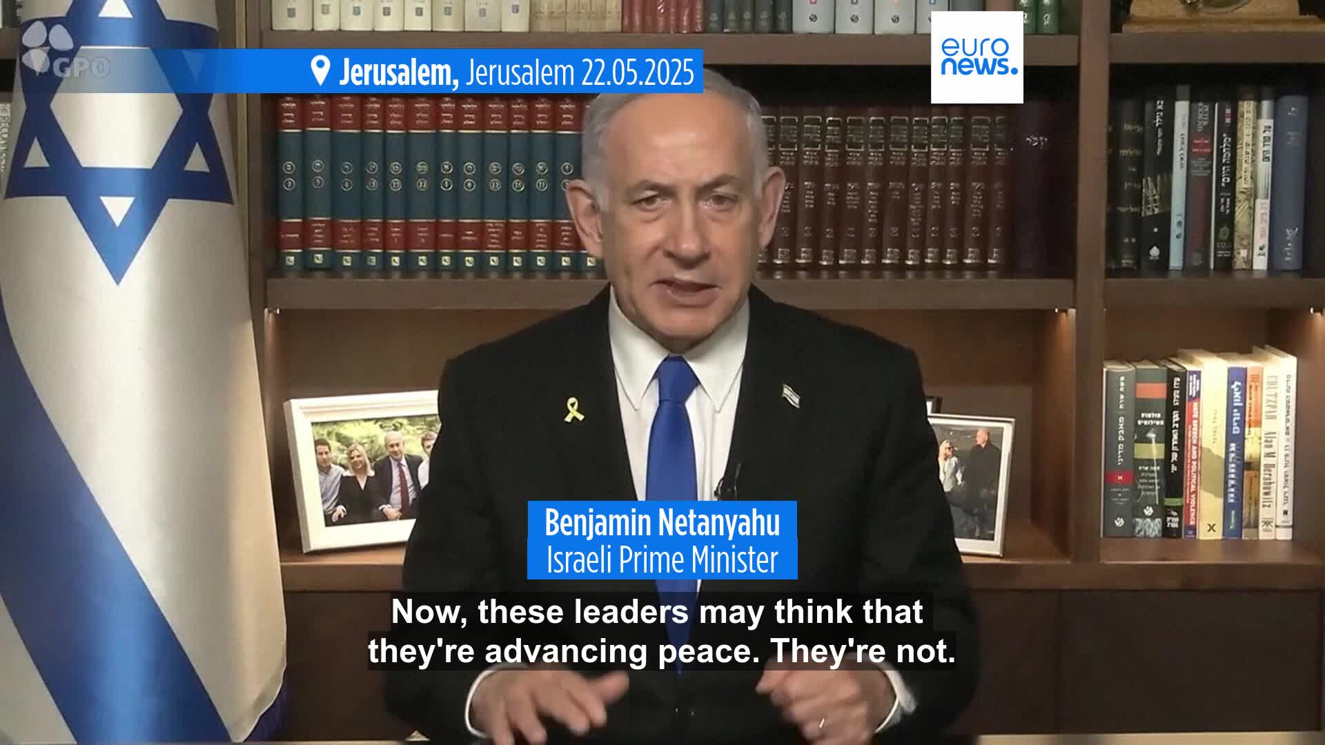 Netanyahu accuses Macron, Starmer and Carney of siding with Hamas after ...