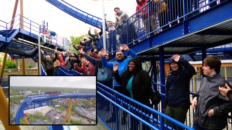 Coaster fans react to the record-breaking Wrath Of Rakshasa at Six Flags Great America