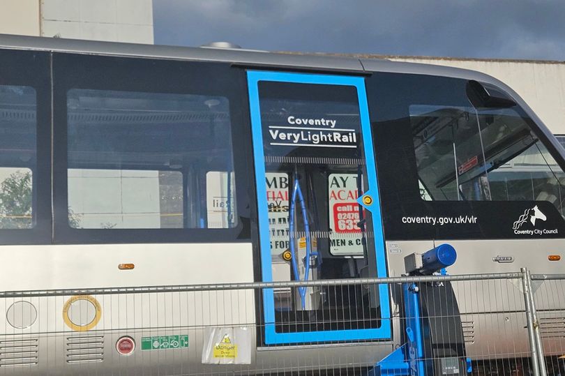 First sighting of Coventry's new tram for very light rail scheme