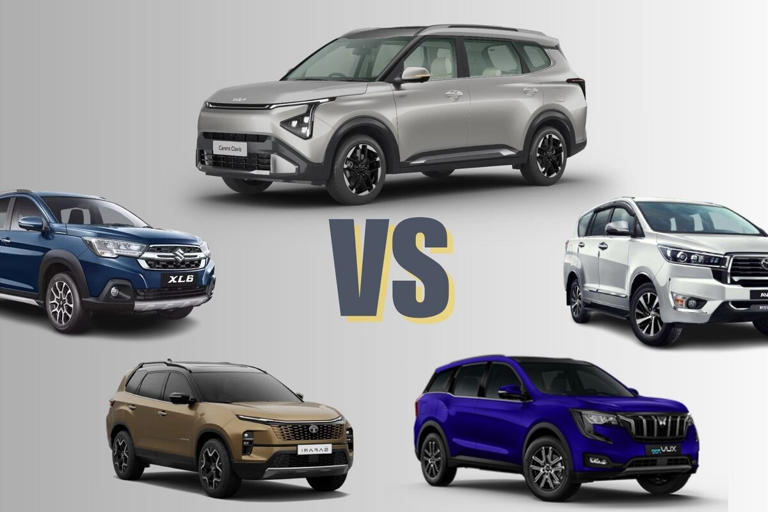 Kia Carens Clavis Vs XL6, Safari, XUV700, Innova: Price & Specs Comparison