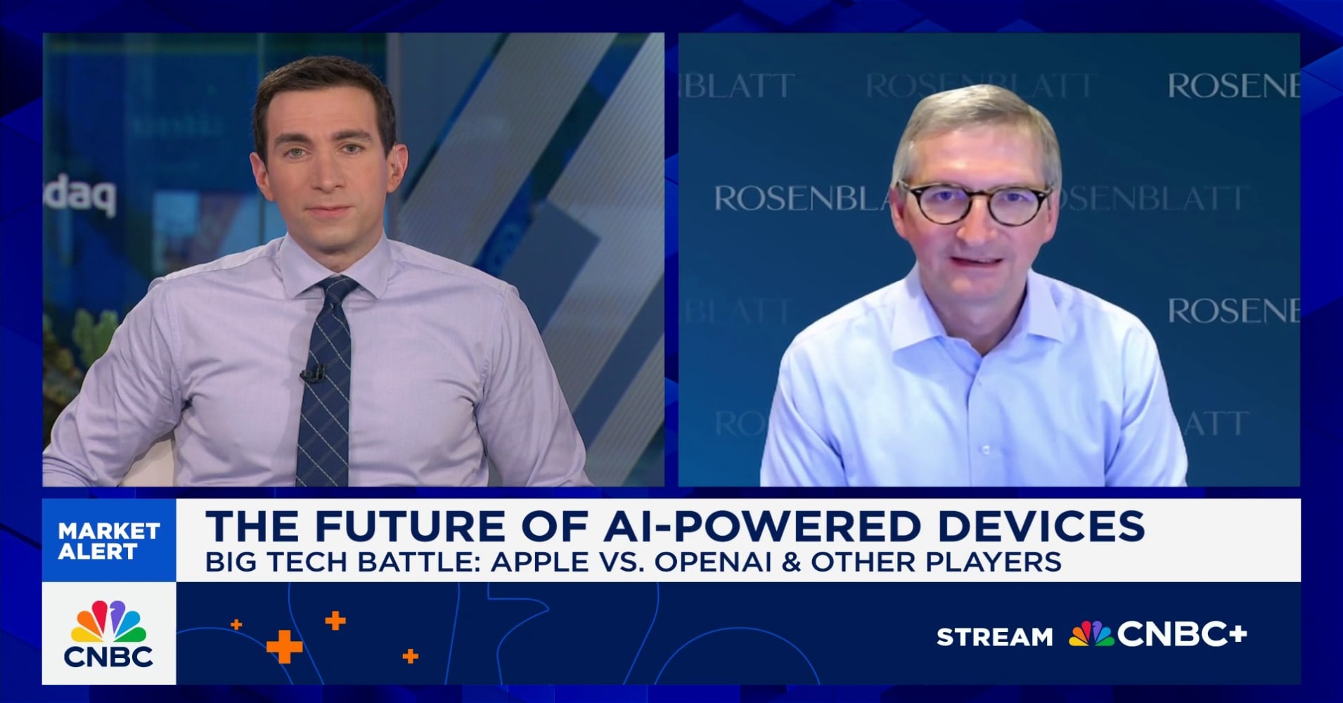 Apple vs. OpenAI: Rosenblatt's Barton Crockett on the future of AI ...