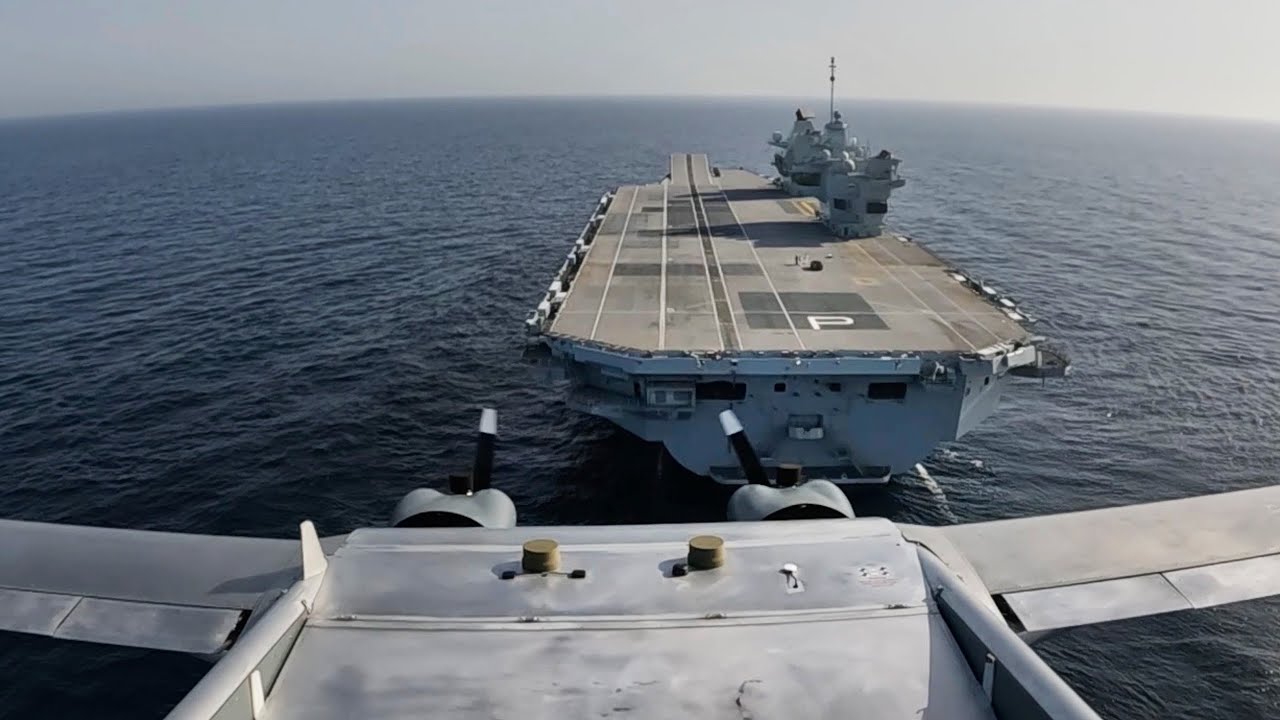 Historic Drone Landing Aboard Royal Navy Ship