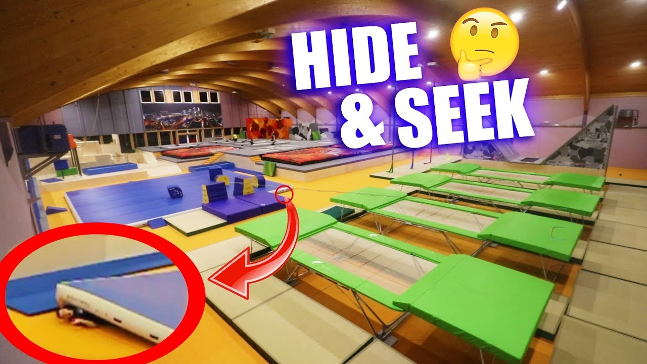 Hide and Seek in the Giant Trampoline Park