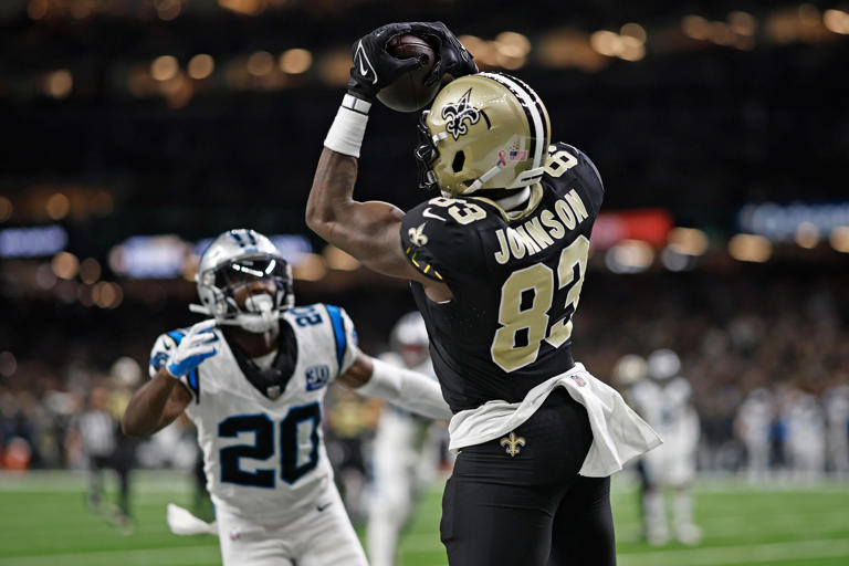 Top-20 receiving touchdown leaders in Saints history