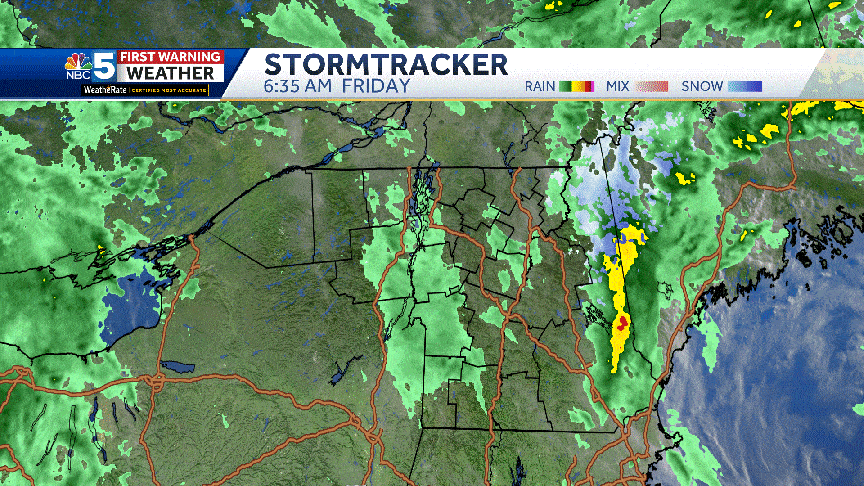 Rain flips to snow Thursday morning, temperatures fall through afternoon