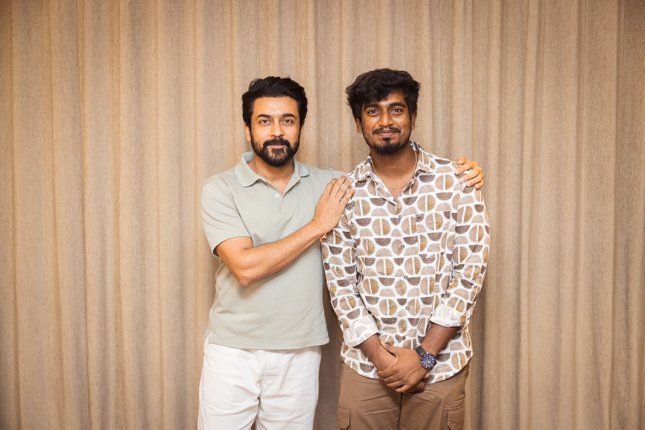 Suriya is all praise for Tourist Family, meets director Abishan Jeevinth. Pics