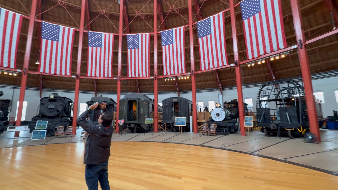 Inside the B&O Railroad Museum Roundhouse