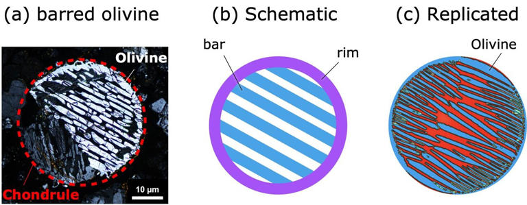 Numerical simulations reveal the origin of barred olivine crystals in ...