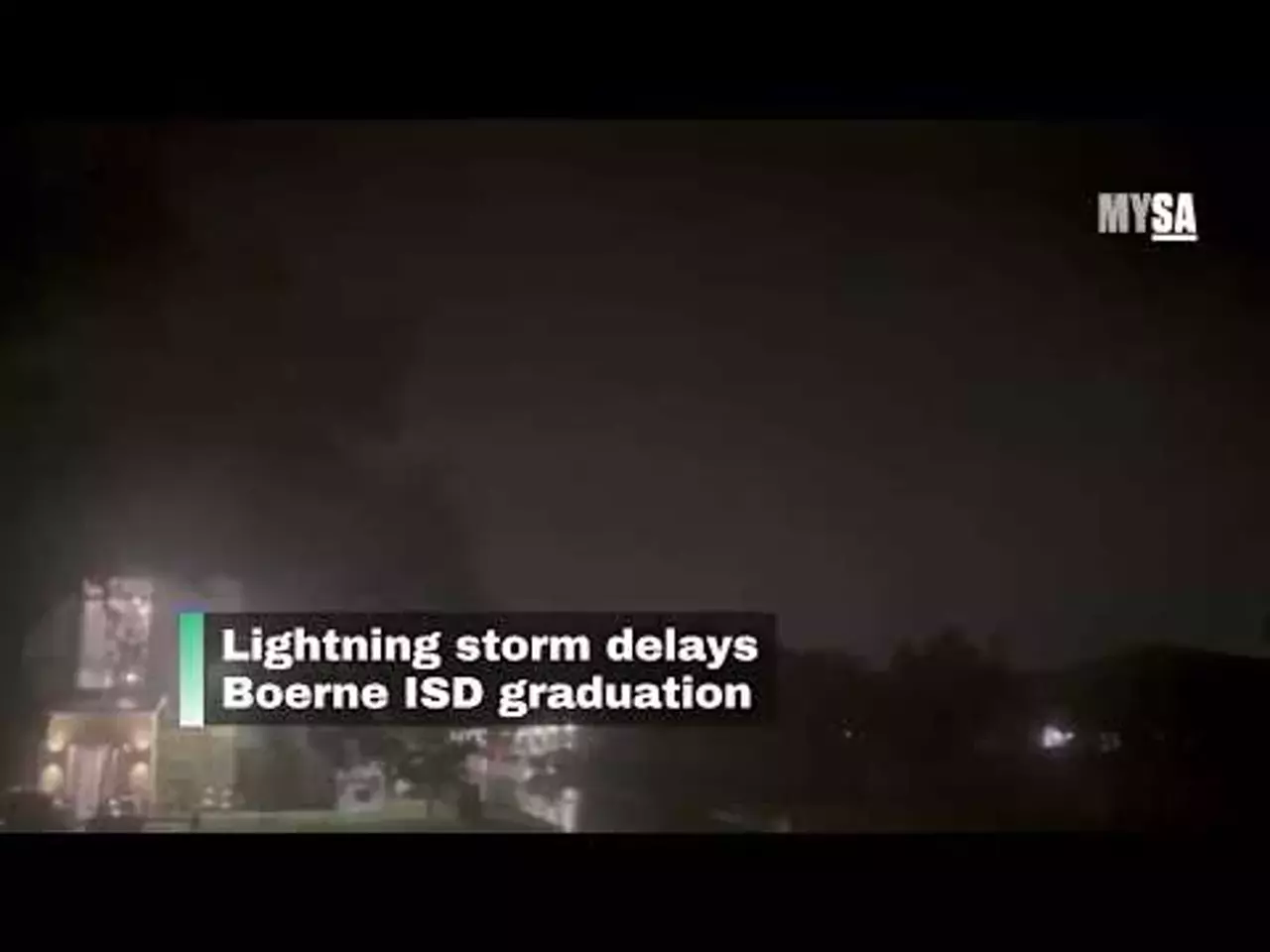 Lightning storm delays Boerne ISD graduation #texas #news #texasnews # ...