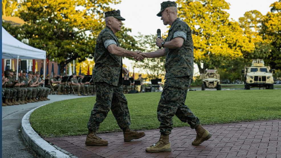 Major General Odom hands over 2d Marine Division command to Major ...