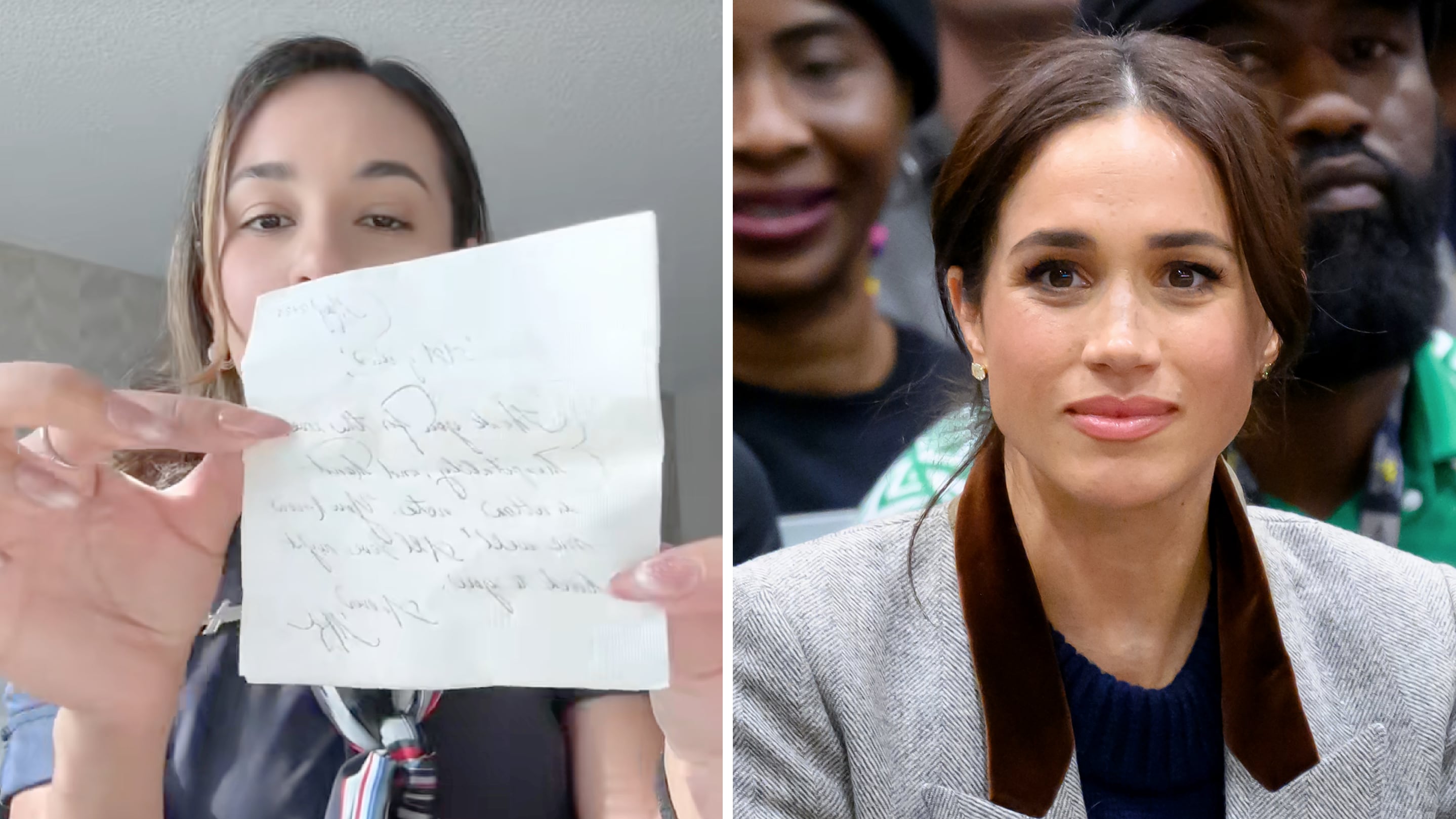 Meghan Markle Stuns Flight Attendant With Handwritten Note