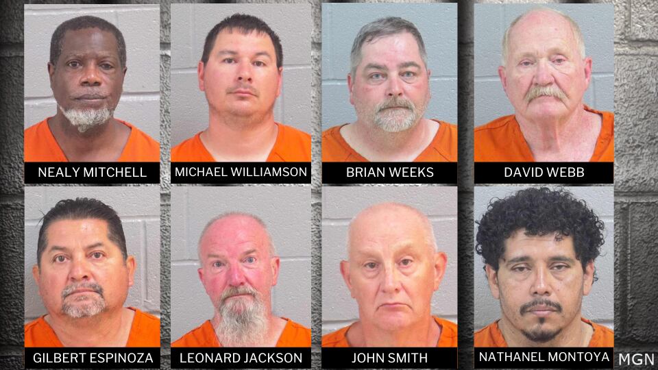 Eight men arrested for failing to register as sex offenders in Midland