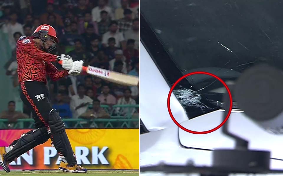 [WATCH] IPL 2025: Abhishek Sharma's massive six shatters car's ...