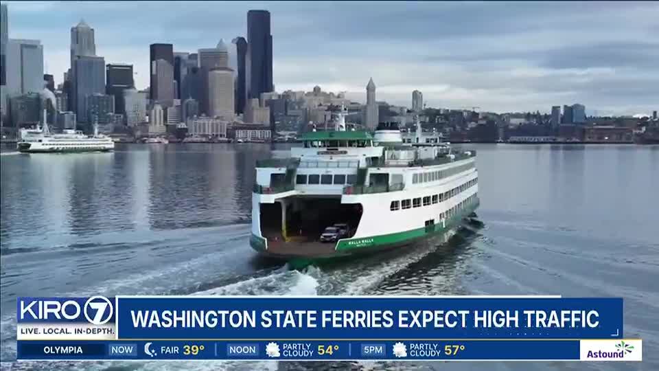 VIDEO: WA State Ferries expecting high traffic