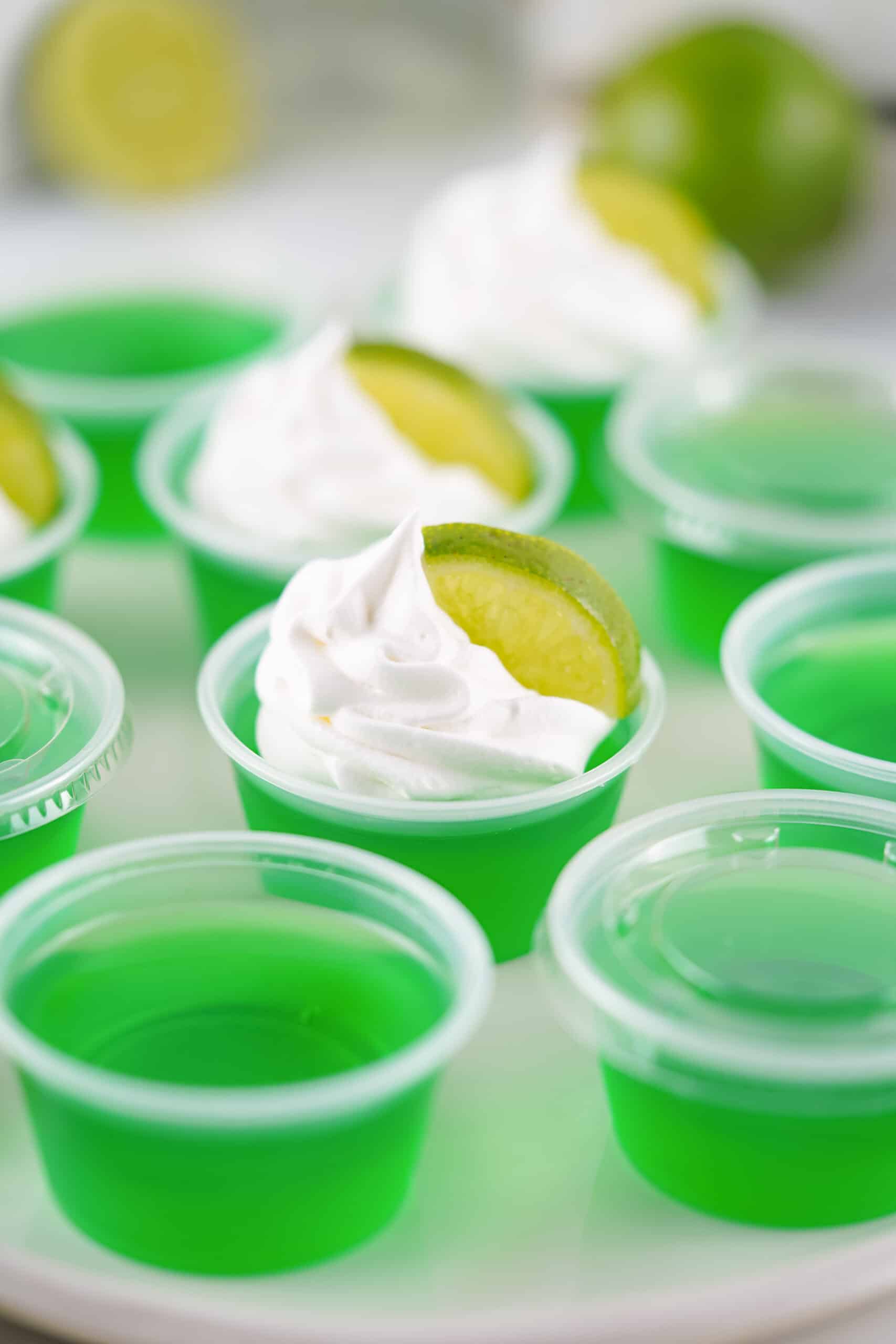 Simple Tequila Lime Jello Shots