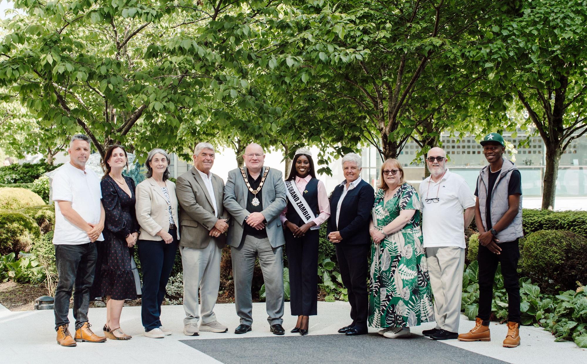 Miss Grand Zambia 2025 Anna Musonda visits the Borough during UNESCO ...