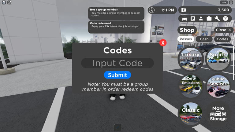 Roblox Greenville codes (December 2025)