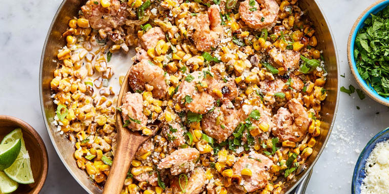 When I'm craving elote but need dinner, I make this shrimp street corn ...