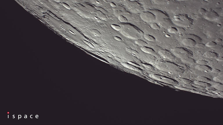 Private Japanese moon probe snaps photo of lunar south pole ahead of ...