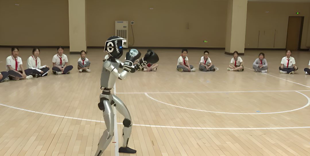 Unitree's Combat Robots Turn School Gym Into Boxing Arena