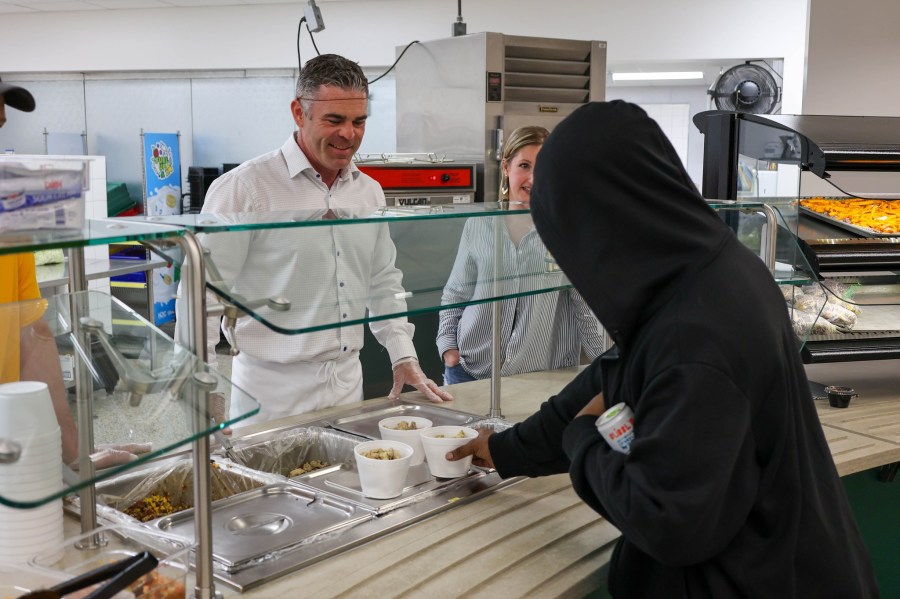 Rep. Tony Wied gets hands-on with Wisconsin high school lunch program