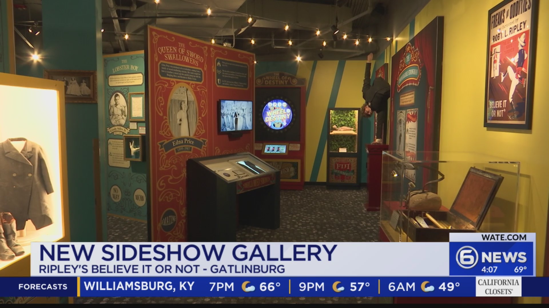 New sideshow gallery at Ripley's Believe It or Not in Gatlinburg