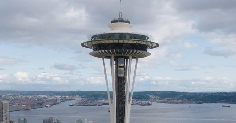 Space Needle debuts double-decker glass elevator
