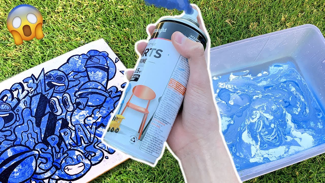 How to Hydro Dip Your Doodle Art! 🌊🎨 (Insane Color Swirls – Extremely ...