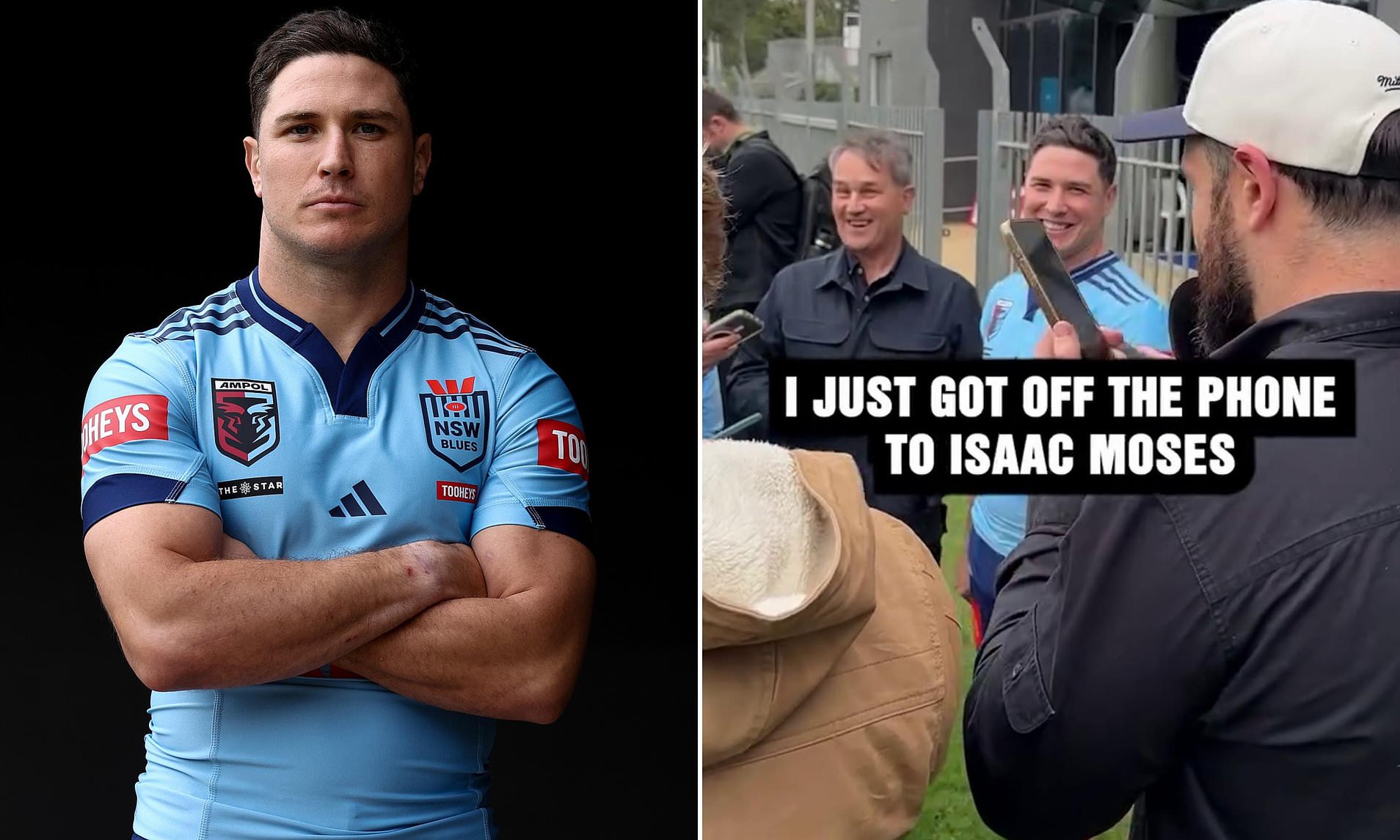 NSW Blues star Mitchell Moses is hilariously stitched up after recent ...