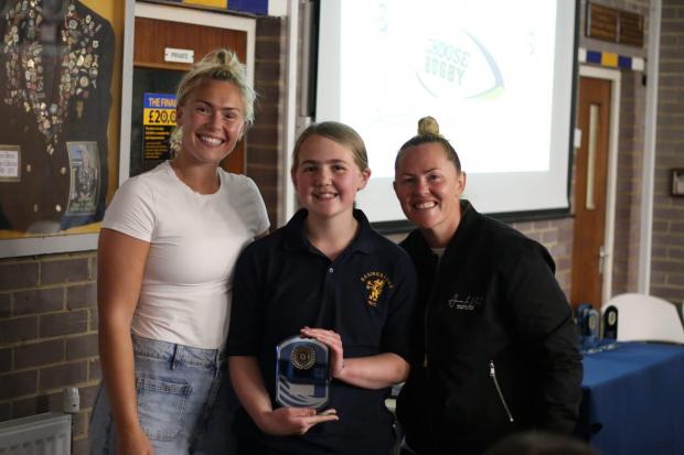 Basingstoke Girls Rugby U14s celebrate unbeaten season with Red Roses ...