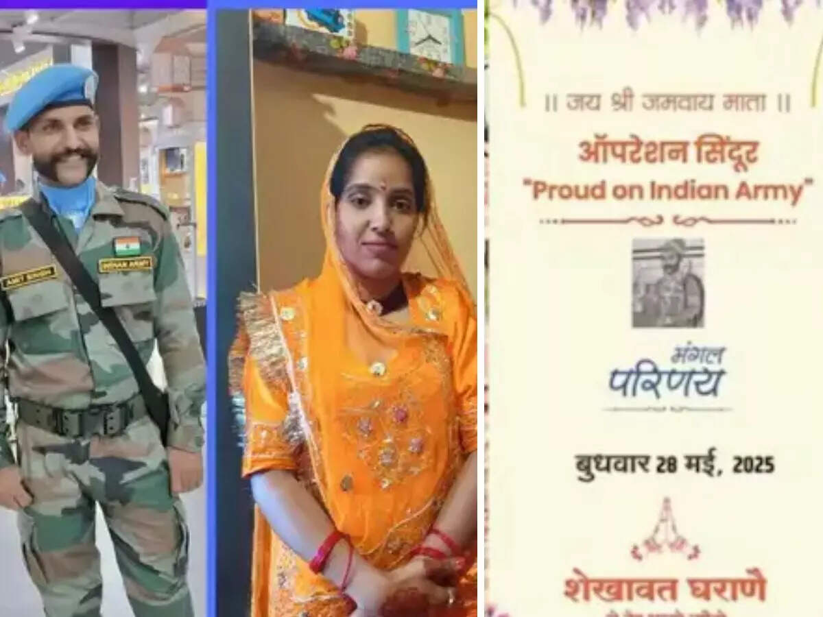 Rajasthan farmer's army jawan son's wedding card honours Operation Sindoor; picture goes viral
