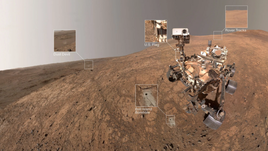 NASA's Perseverance Rover captures selfie with dust devil on Mars