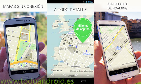 Maps.me Pro: la app de mapas offline más completa para Android