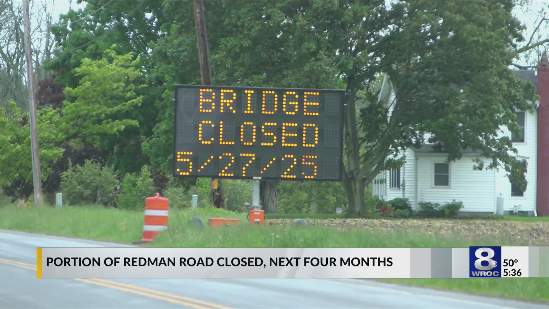 Section of Redman Road to close in Hamlin for 4 months