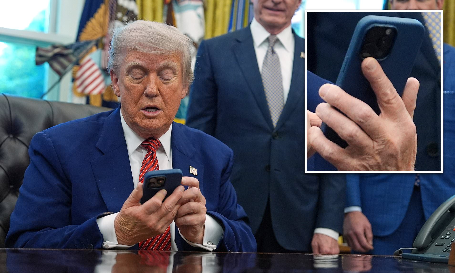 Trump's ringtone revealed as he sends two congressmen to voicemail in ...