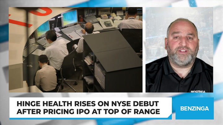 Hinge Health Rises on NYSE Debut After Pricing IPO at Top of Range