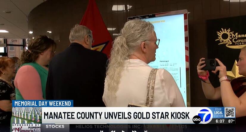 Gold Star kiosk honors fallen Manatee County heroes