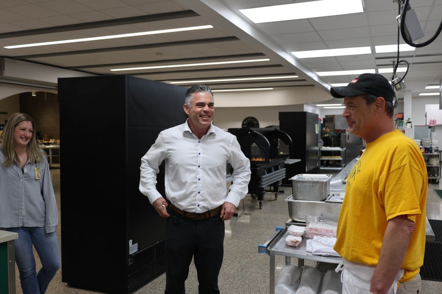 Rep. Tony Wied gets hands-on with Wisconsin high school lunch program