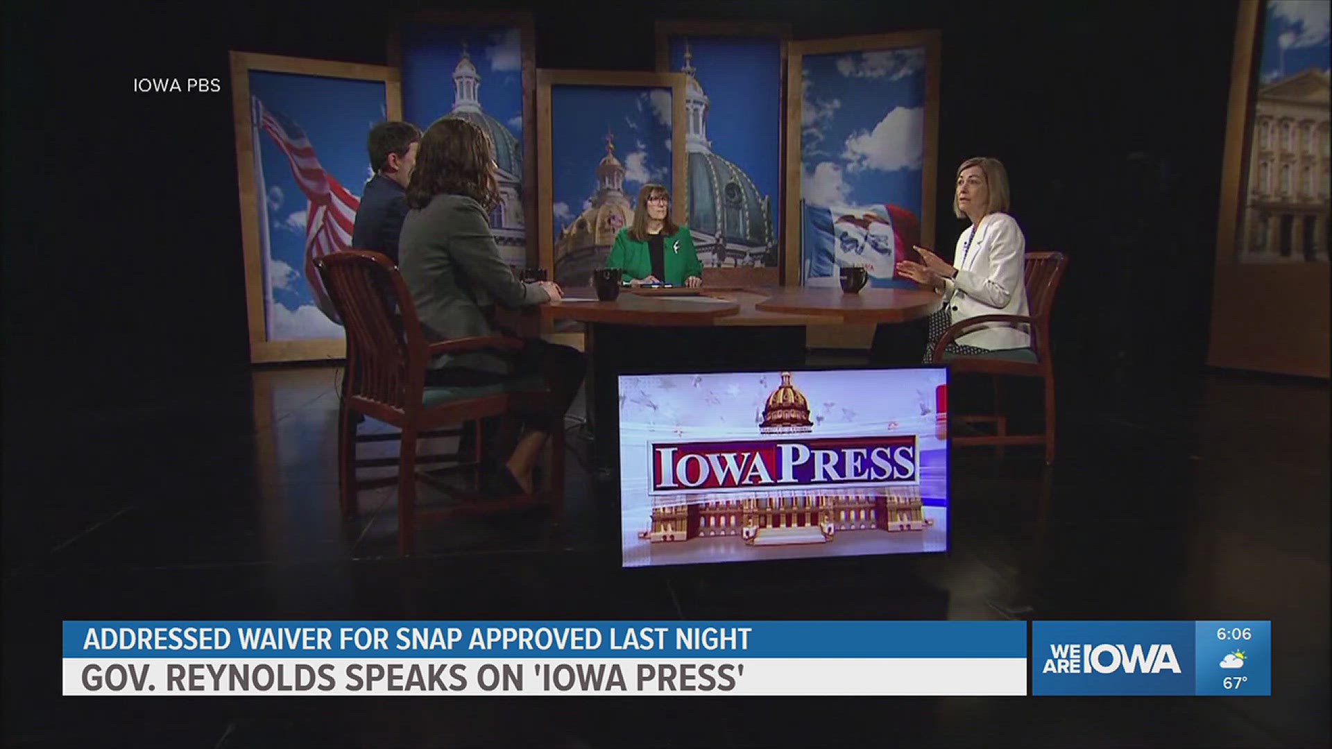 Gov. Reynolds addresses approved SNAP waiver request on 'Iowa Press'