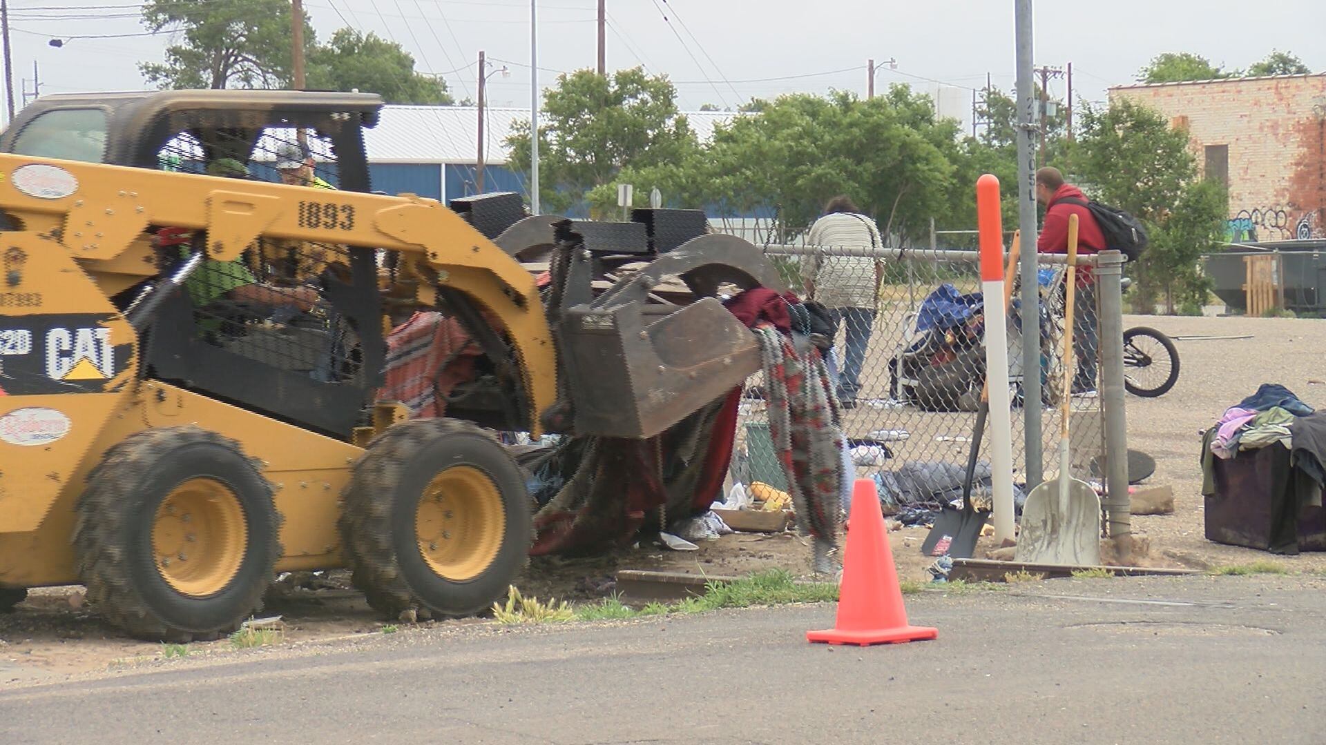 Remaining homeless tents moved out of downtown Amarillo lot