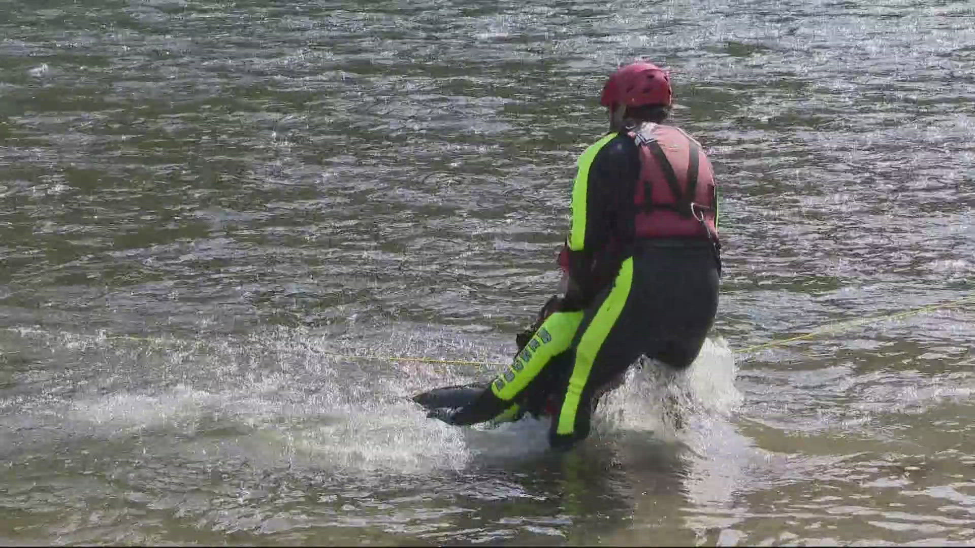 AMR lifeguards practice river rescue scenarios as summer approaches