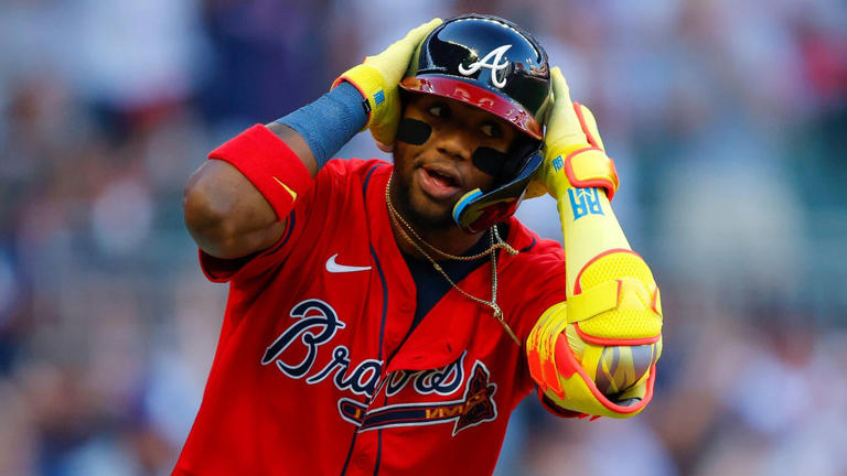 Watch as Ronald Acuña Jr. smashes a monster home run off the first ...