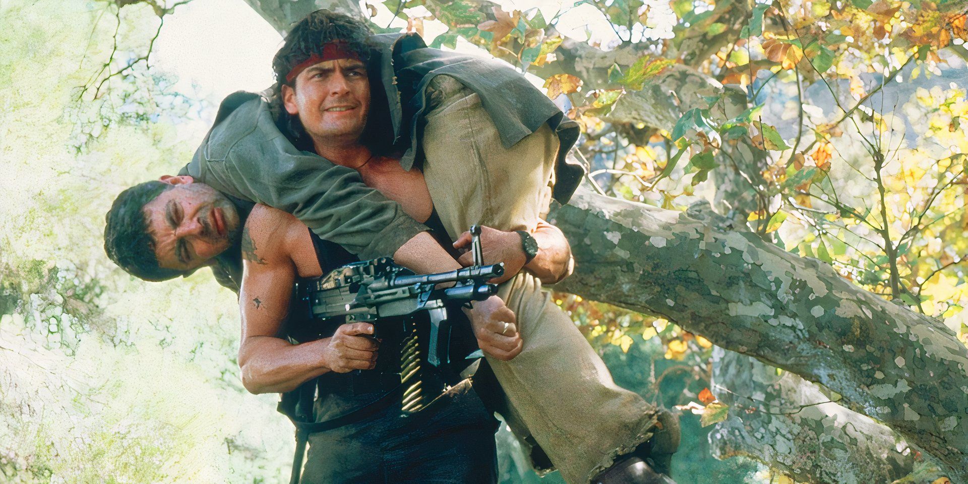 Charlie Sheen's 34-Year-Old Top Gun Spoof & Its Rambo Parody Sequel Are ...