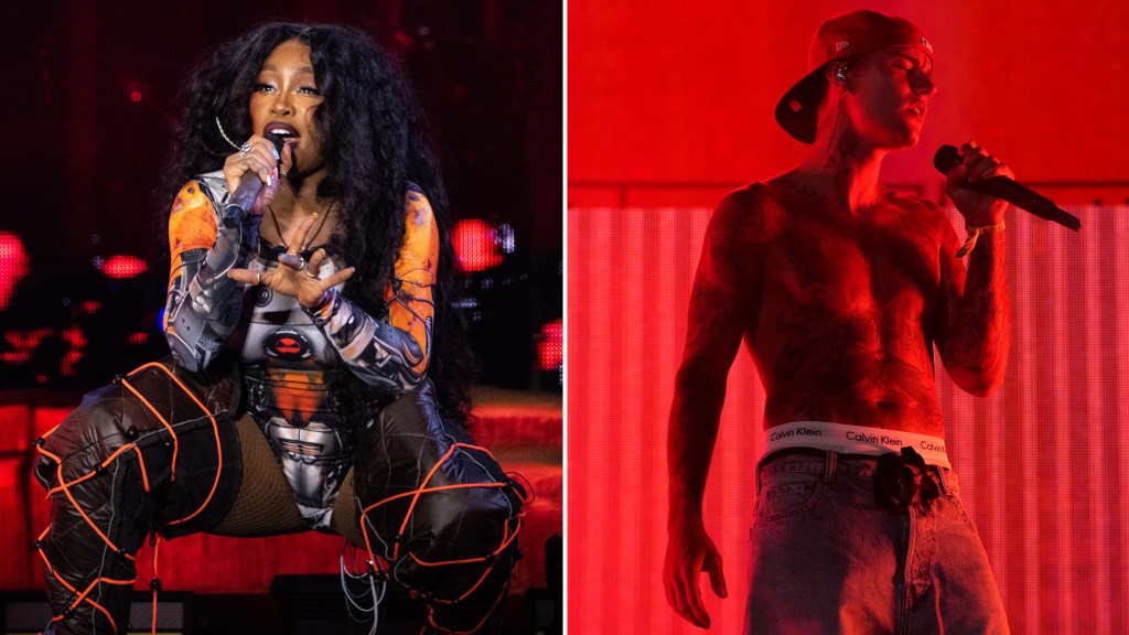 Justin Bieber Joins SZA for Surprise Performance at SoFi Stadium Stop ...