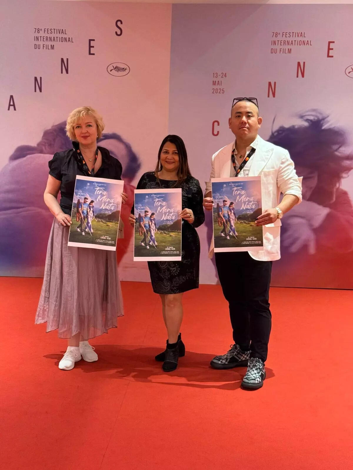 Producer Chanda Patel Unveils Poster of Tera Mera Nata at the 78th ...