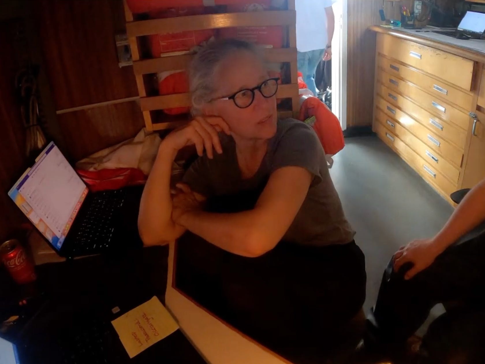 Video footage shows the moment OceanGate CEO Stockton Rush's wife heard ...