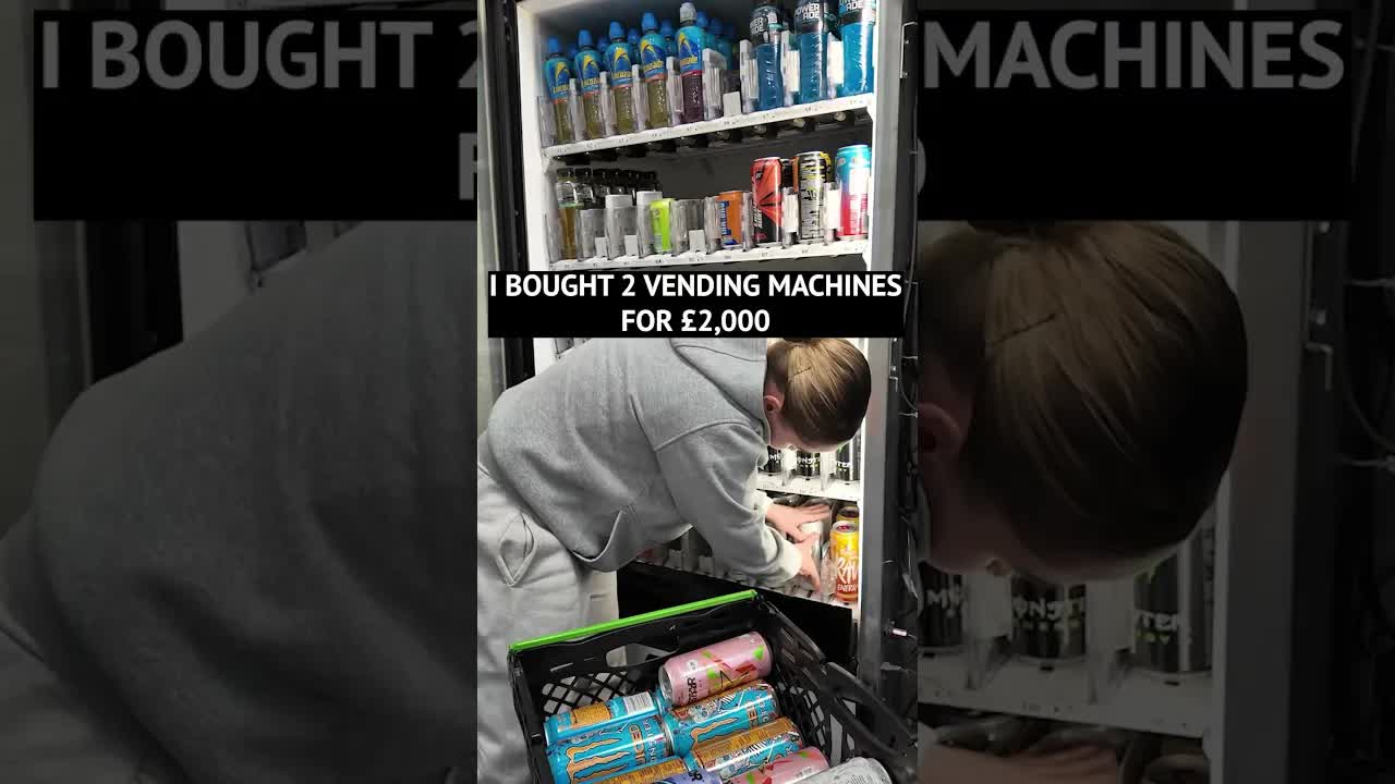 (458) vending machine side hustle: £800 monthly passive income!
